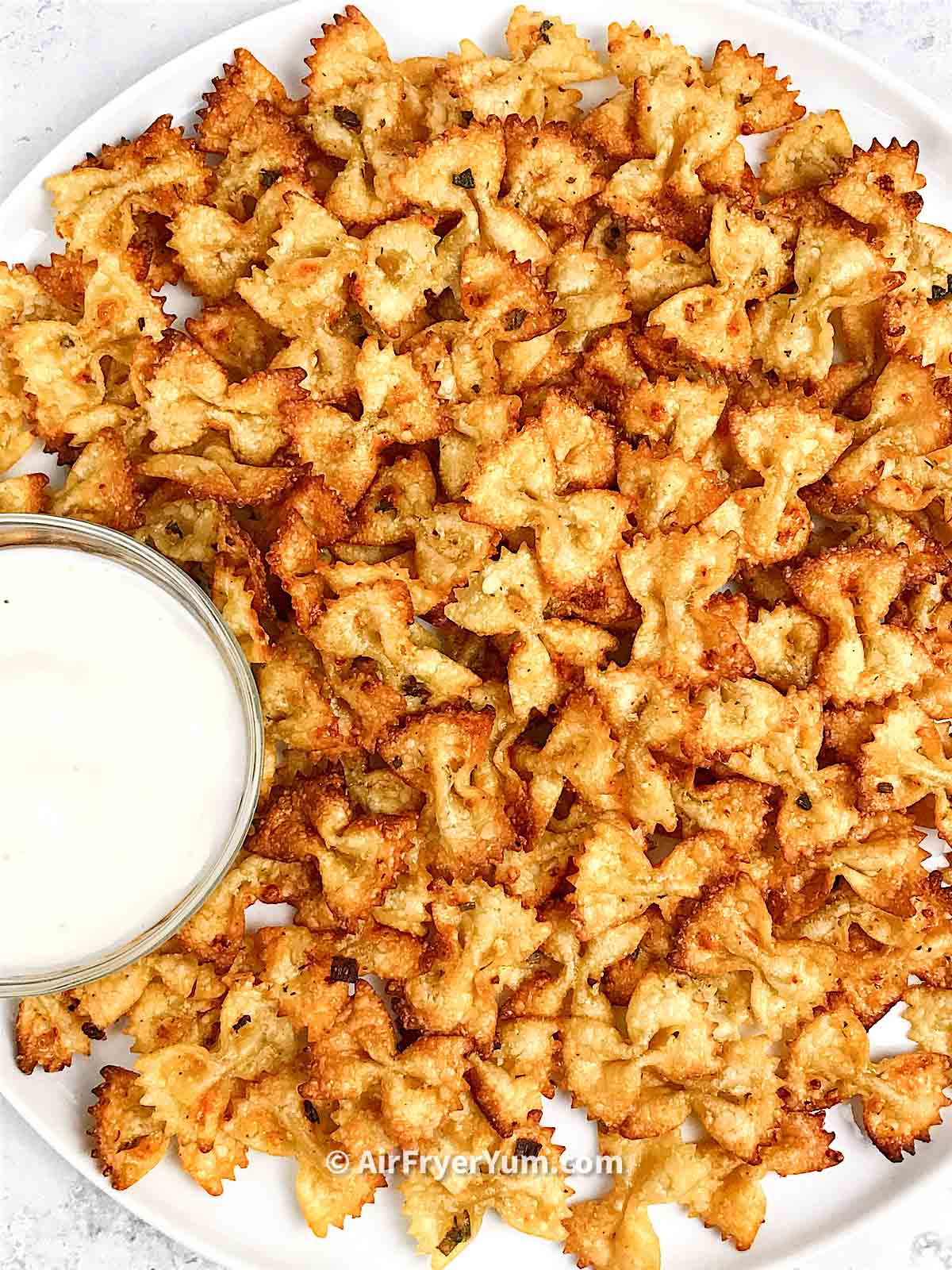 Air fryer Pasta chips Recipe - Air Fryer Yum