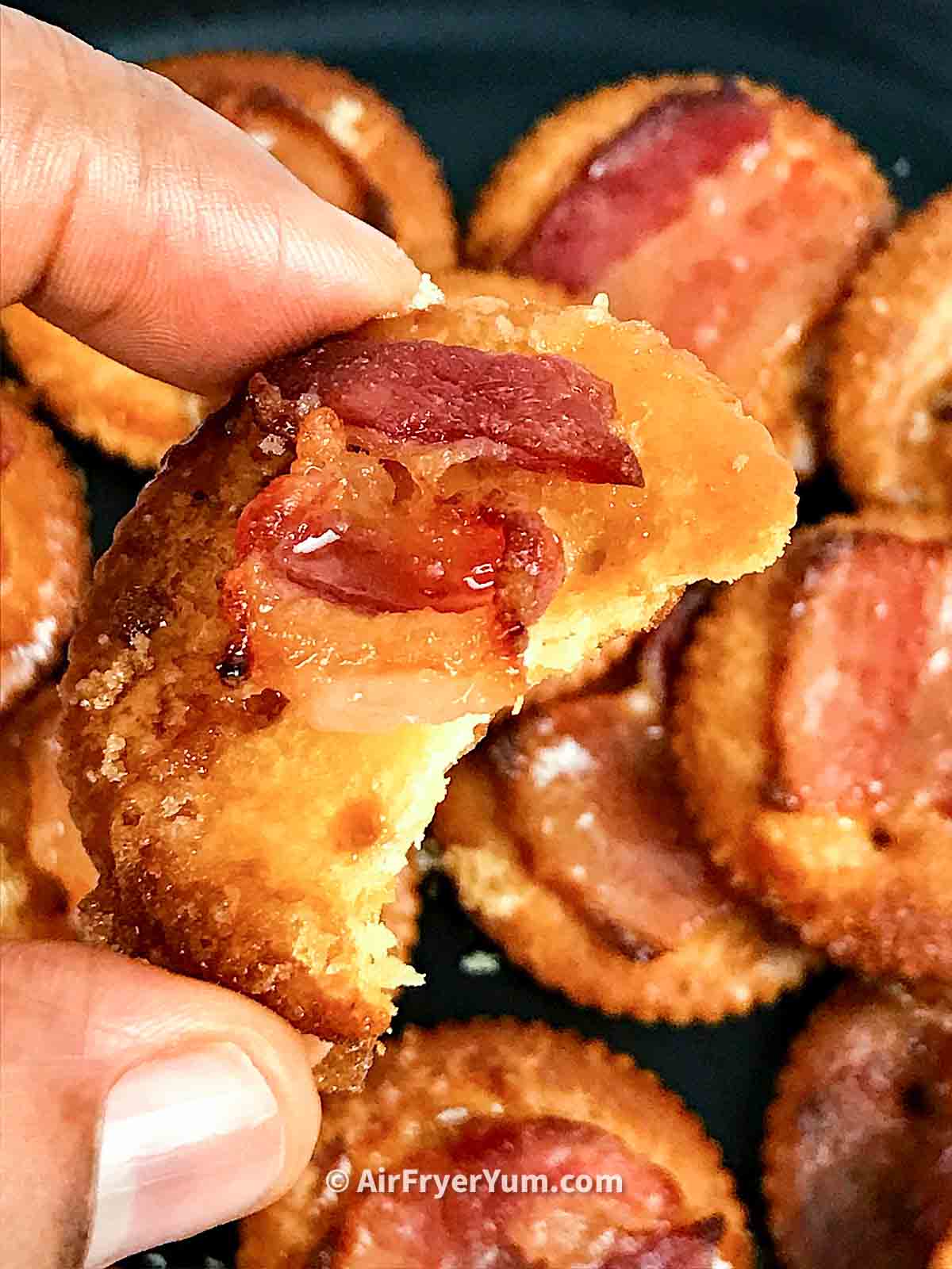Bacon Ritz Crackers Appetizer in the Air fryer. - Air Fryer Yum