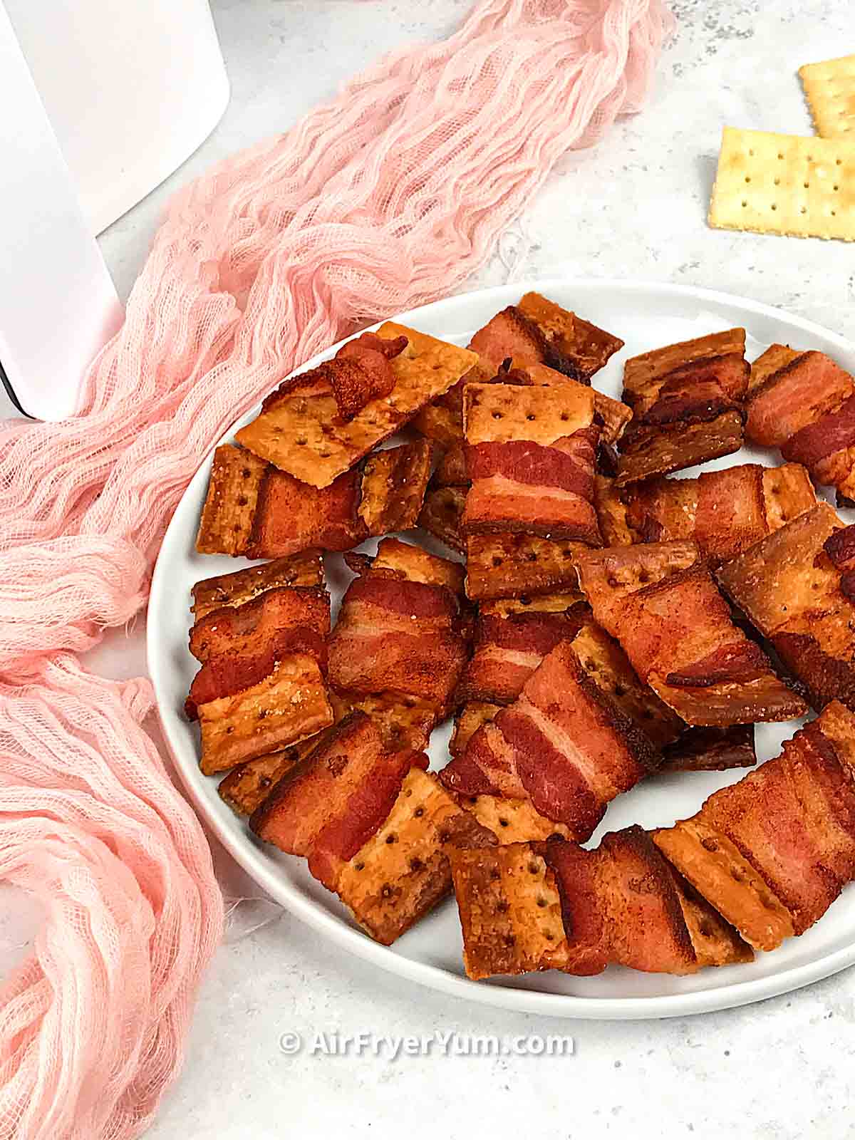 Air fryer Bacon Crackers - Air Fryer Yum