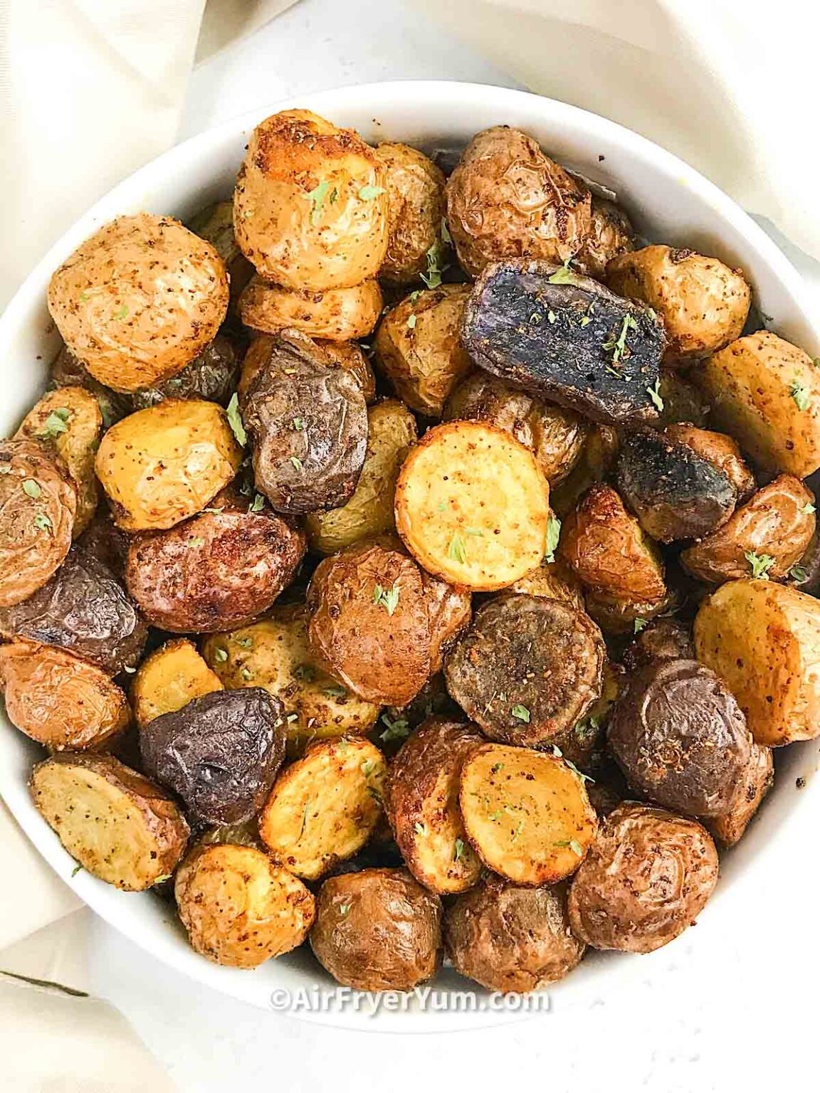 Air fryer Rainbow potatoes (Colored Potatoes) - Air Fryer Yum