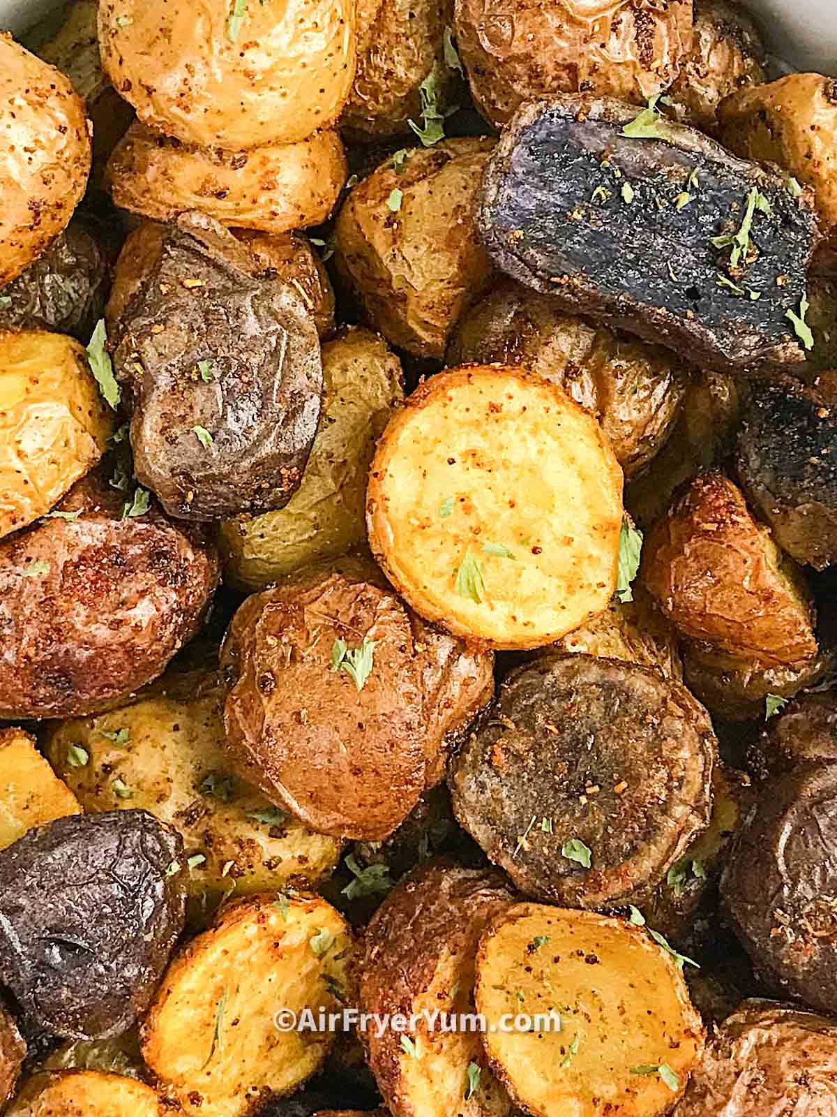 Air fryer Rainbow potatoes (Colored Potatoes) - Air Fryer Yum