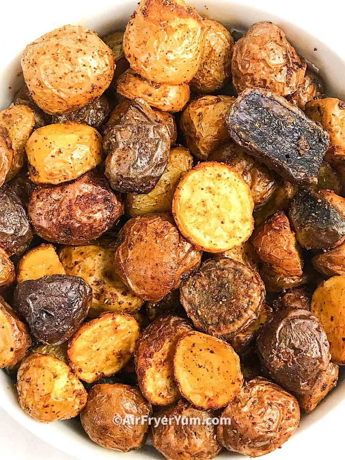 Air fryer Rainbow potatoes (Colored Potatoes) - Air Fryer Yum